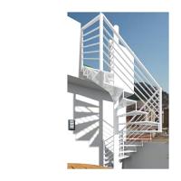 China Central post beam used spiral stair oak wood tread spiral staircase for sale