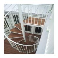 China Round ladder exterior design wood stair treads used small spiral staircase for sale