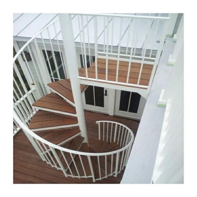 China Round ladder exterior design wood stair treads used small spiral staircase for sale