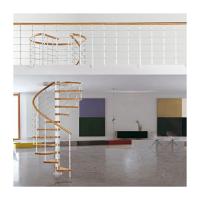 China China direct selling wood banister internal high quality spiral staircase for sale