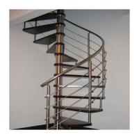 China House project wood spiral stair popular spiral staircase home design for sale