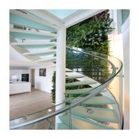 China Excellent quality outdoor staircase portable glass spiral stairs for sale