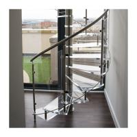 China China factory staircase wholesale glass handrial iron spiral stairs for sale