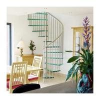 China Made in China indoor stair price glasstread spiral staircase for sale