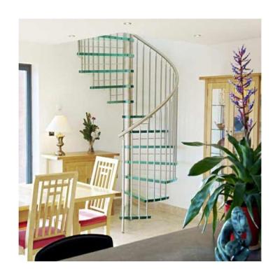China Made in China indoor stair price glasstread spiral staircase for sale
