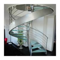China Made in China indoor stair price glasstread spiral staircase for sale