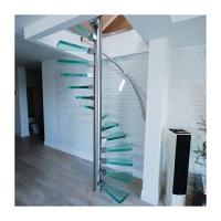 China Made in China stainless steel staircase design stairs glass spiral designs for sale