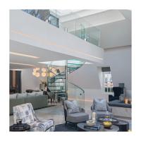 China Excellent quality acrylic interior stair railings aluminum frame glass spiral staircase for sale
