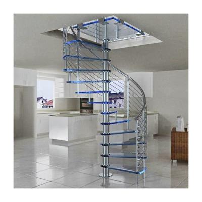 China Factory price staircase prices glass spiral stairs for sale