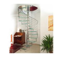 China Factory price staircase prices glass spiral stairs for sale