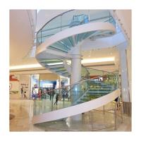 China General direct sales function of staircase in building steel spiral glass stairs for sale