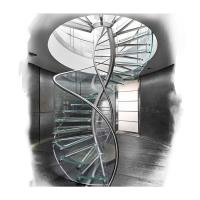 China General direct sales function of staircase in building steel spiral glass stairs for sale
