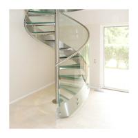 China Factory supply handicap stair rails aluminum glass spiral staircase for sale