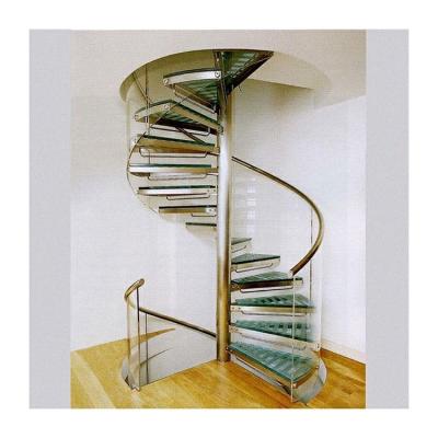 China Factory price long stair chandelier tempered glass spiral staircase prices for sale