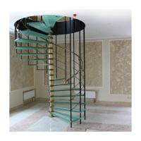 China China manufacturer residential antique staircase house tempered glass spiral stairs for sale