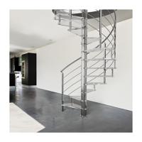 China Household individual removable stair handrail new design acrylic glass spiral staircase for sale