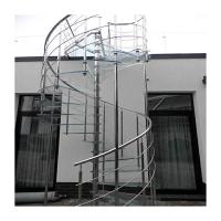 China Made in China stainless steel staircase glass stair step spiral stairs for sale
