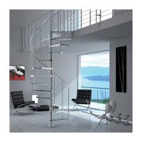 China Apartment stair chandelier glass spiral staircases prices for sale