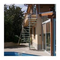 China Residential high quality staircase morden spiral glass stairs for sale