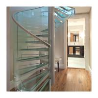 China Excellent quality diy staircase factory glass spiral stairs price for sale