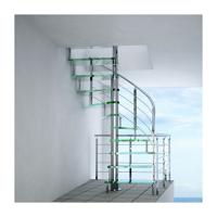 China Excellent quality diy staircase factory glass spiral stairs price for sale
