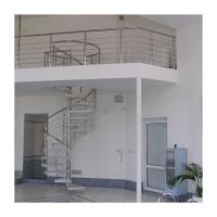 China Wholesale agent stair railing design spiral staircase curved glass for sale