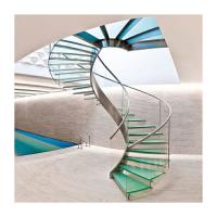 China Factory seller attic stairway glass stair used spiral staircase for sale