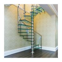 China China ornament stair railings glass spiral staircase cost for sale