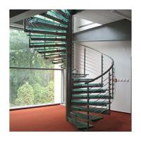 China China ornament stair railings glass spiral staircase cost for sale