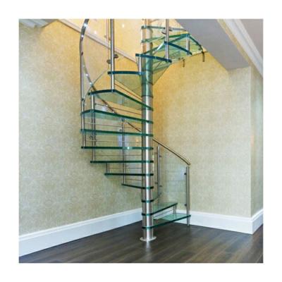 China Made in China workshop stair spiral staircase glass clamp for sale