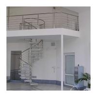 China Manufacturer decorative circle stairs spiral stair glass steps for sale