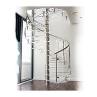 China China manufacturer antique stair spiral staircase with glass railing for sale