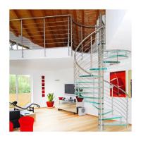 China China manufacturer antique stair spiral staircase with glass railing for sale