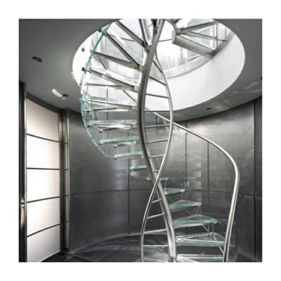 China Manufacturer stair stringer customized glass spiral staircase for sale