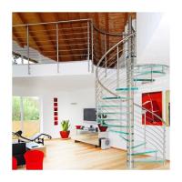 China Factory supply stair models glass used spiral staircase for sale