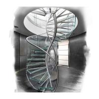 China China supplier stair parts outdoor glass spiral staircase for sale