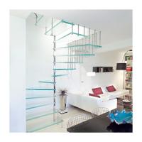 China Factory price interior stairs railing designs glass spiral stair railing pillars for sale