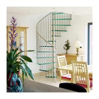 China Factory direct sales outdoor stair covering spiral staircase glass balustrade for sale