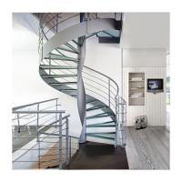 China Manufacturer supply stairs design glass small spiral stair for sale