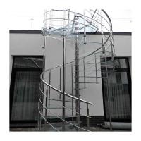 China Household individual led crystal droplight of stairs glass step spiral stair for sale