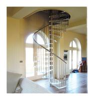 China China factory decorative round stairs led glass spiral stair for sale