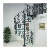 China Factory direct supply outside stairs laminated tempered glass spiral stairway for sale