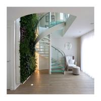 China Manufacturer prefabricated stairs outdoor glass spiral stair for sale