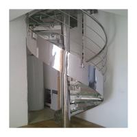 China Manufacturer prefabricated stairs outdoor glass spiral stair for sale
