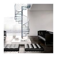 China Manufacturer exterior stairs design glass railing spiral stair for sale