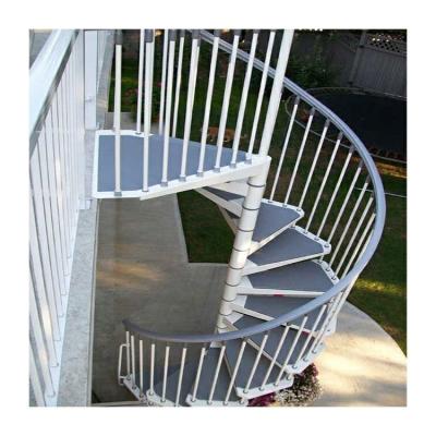 China Prefabricated metal stairs stainless steel handrail hot sell cast iron spiral staircase for sale