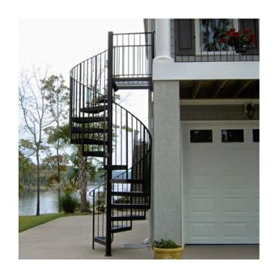 China Metal stair design stainless steel swimming pool handrail modern cast iron spiral staircase for sale