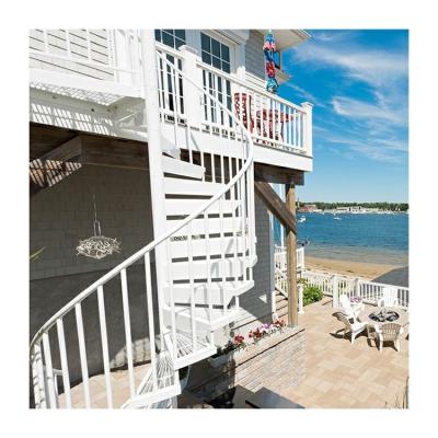 China Metal stair stainless steel stairs outdoors small cast iron spiral staircase for sale