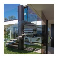 China Metal stair stainless steel stairs outdoors small cast iron spiral staircase for sale