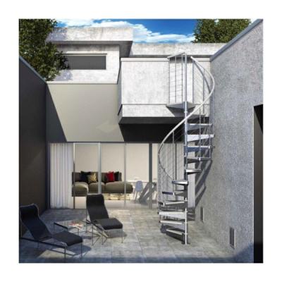 China Excellent quality metal stairs steel baluster factory making iron spiral staircase for sale